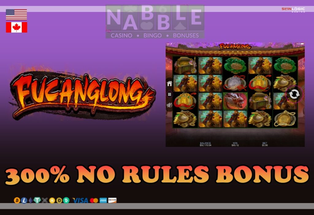 300% No Rules And Free Spins In Fucanglong Slot Bonus | RTG Casinos ...