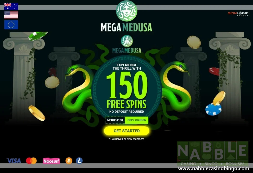 Mega Medusa Casino Bonus Codes 2026 – Welcome Bonus, Free Spins & Codes