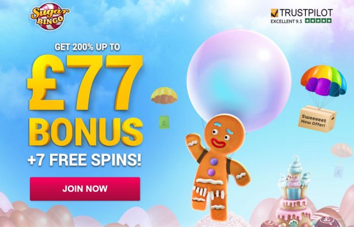 200% Match Plus 7 Free Spins | Sugar Bingo Welcome Bonus 200% Match Plus 7 Free Spins | Sugar Bingo Welcome Bonus